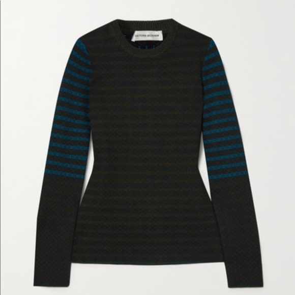 Victoria Beckham | Sweaters | Iso Victoria Beckham Cotton Jacquard Knit ...